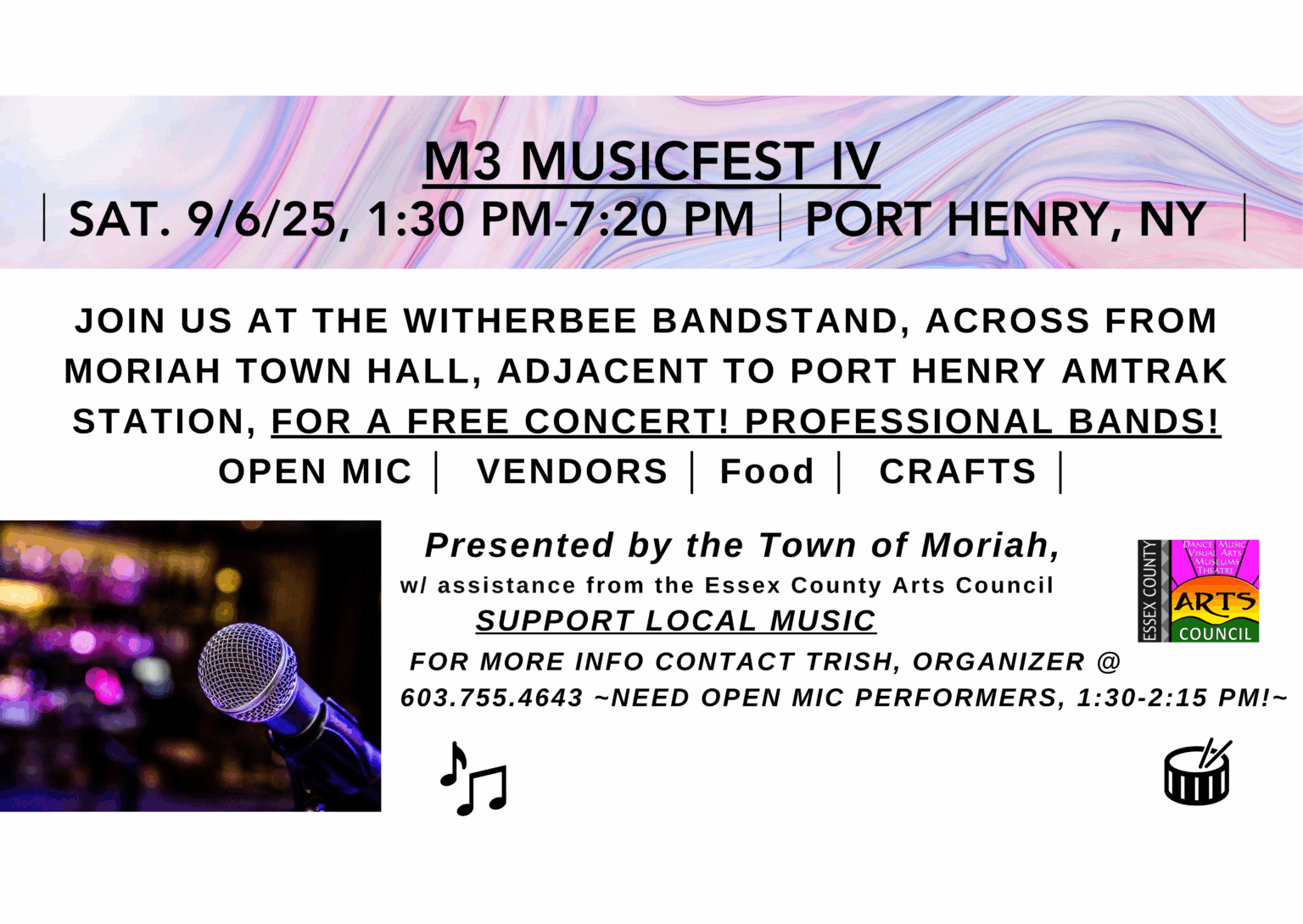 Ticonderoga Area Chamber of Commerce | Moriah M3 IV Musicfest Set For ...